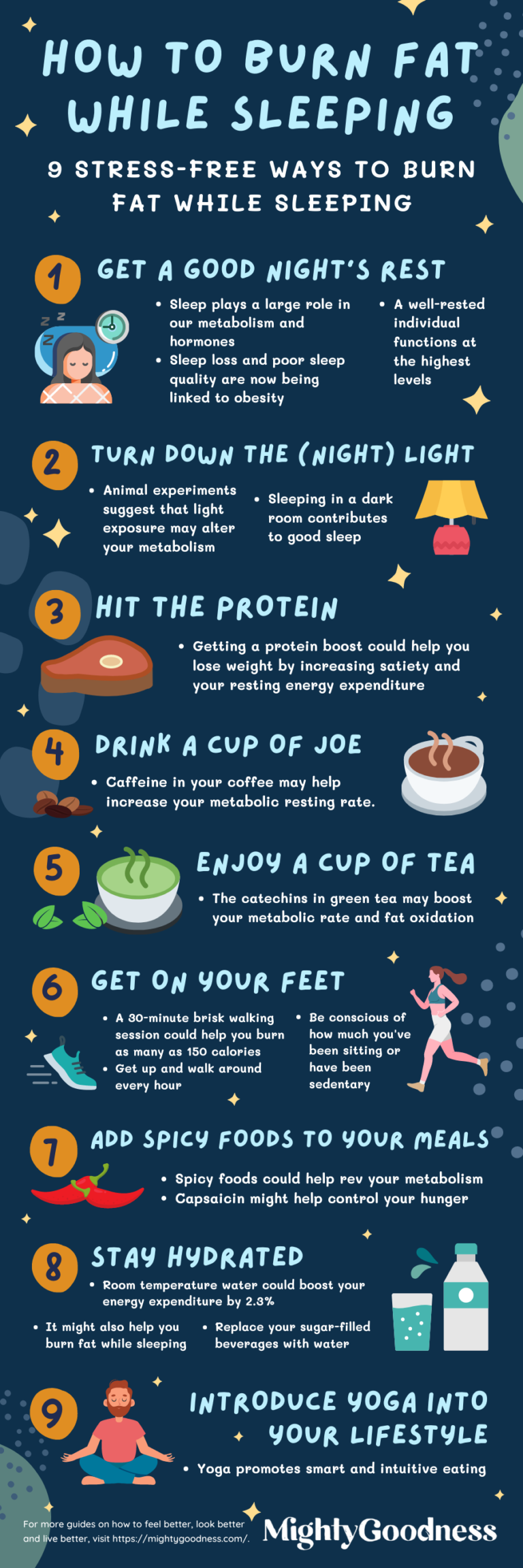 How To Burn Fat While Sleeping | 9 Stress-Free Ways To Burn Fat While ...